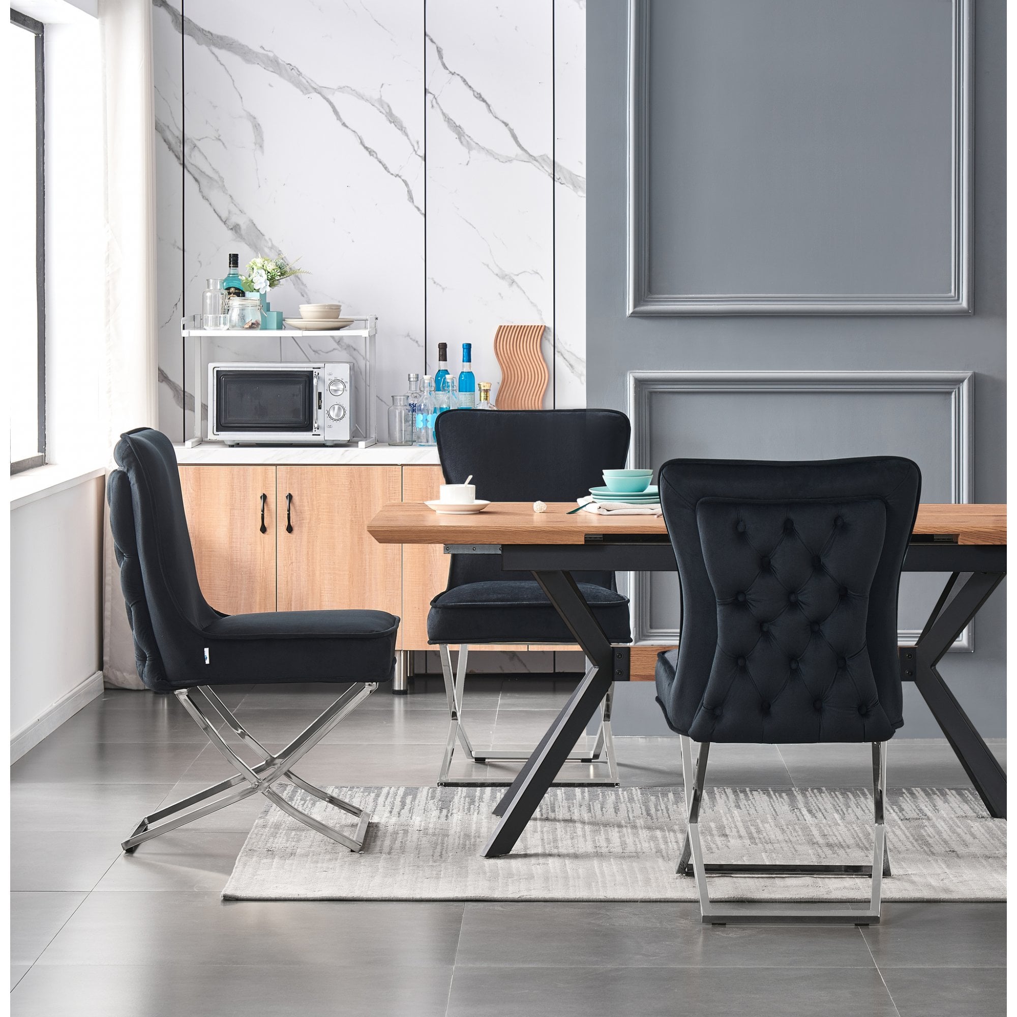 Trafalgar Velvet Dining Chair – Empire Warehouse