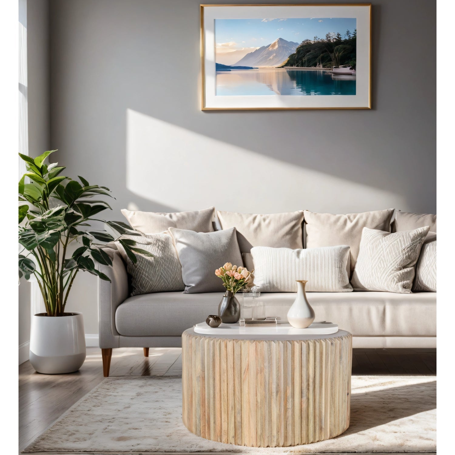 Preston Mango Wood Round Coffee Table – Empire Warehouse