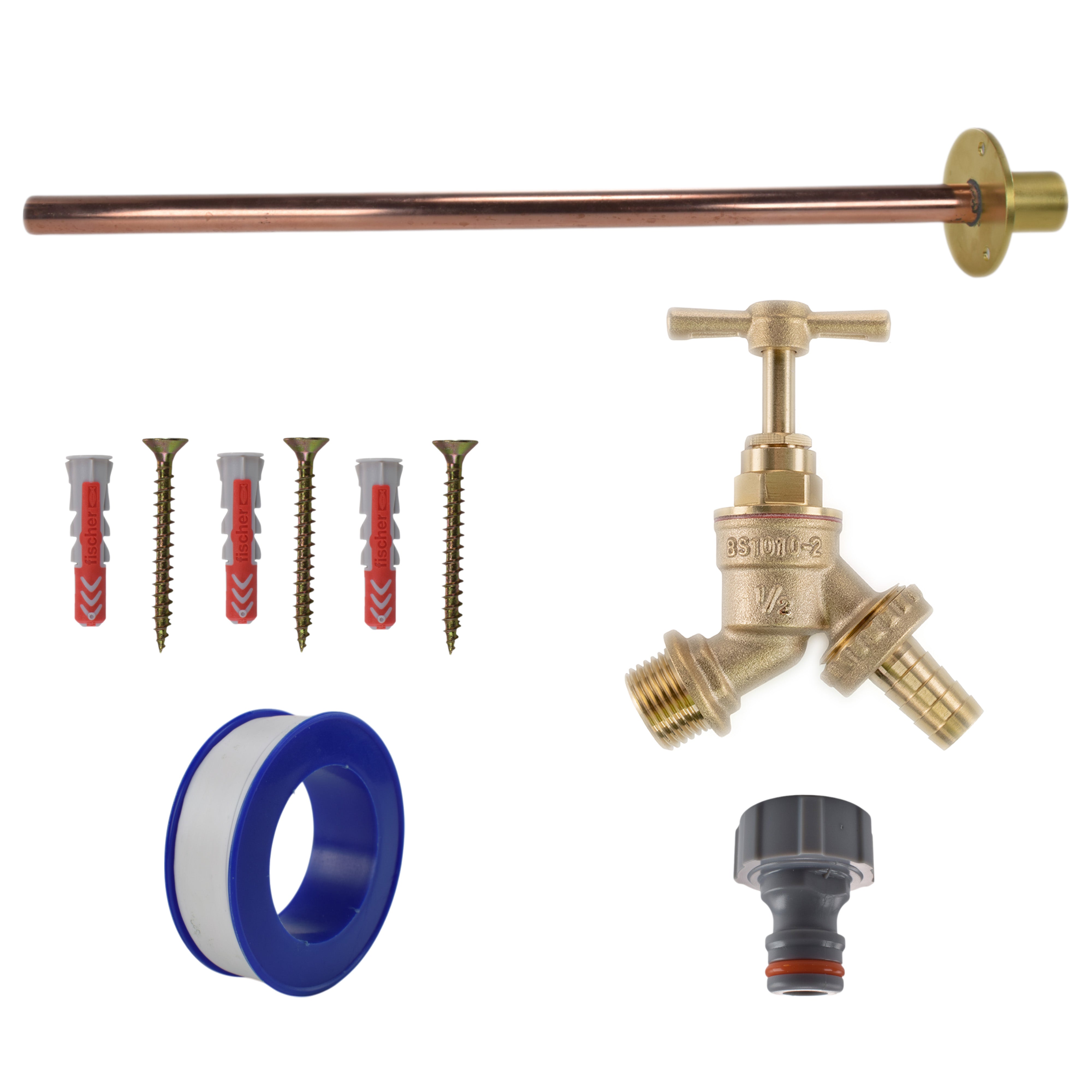 Brass Barbed Bib Tap BASIC Connection Kit – Empire Warehouse